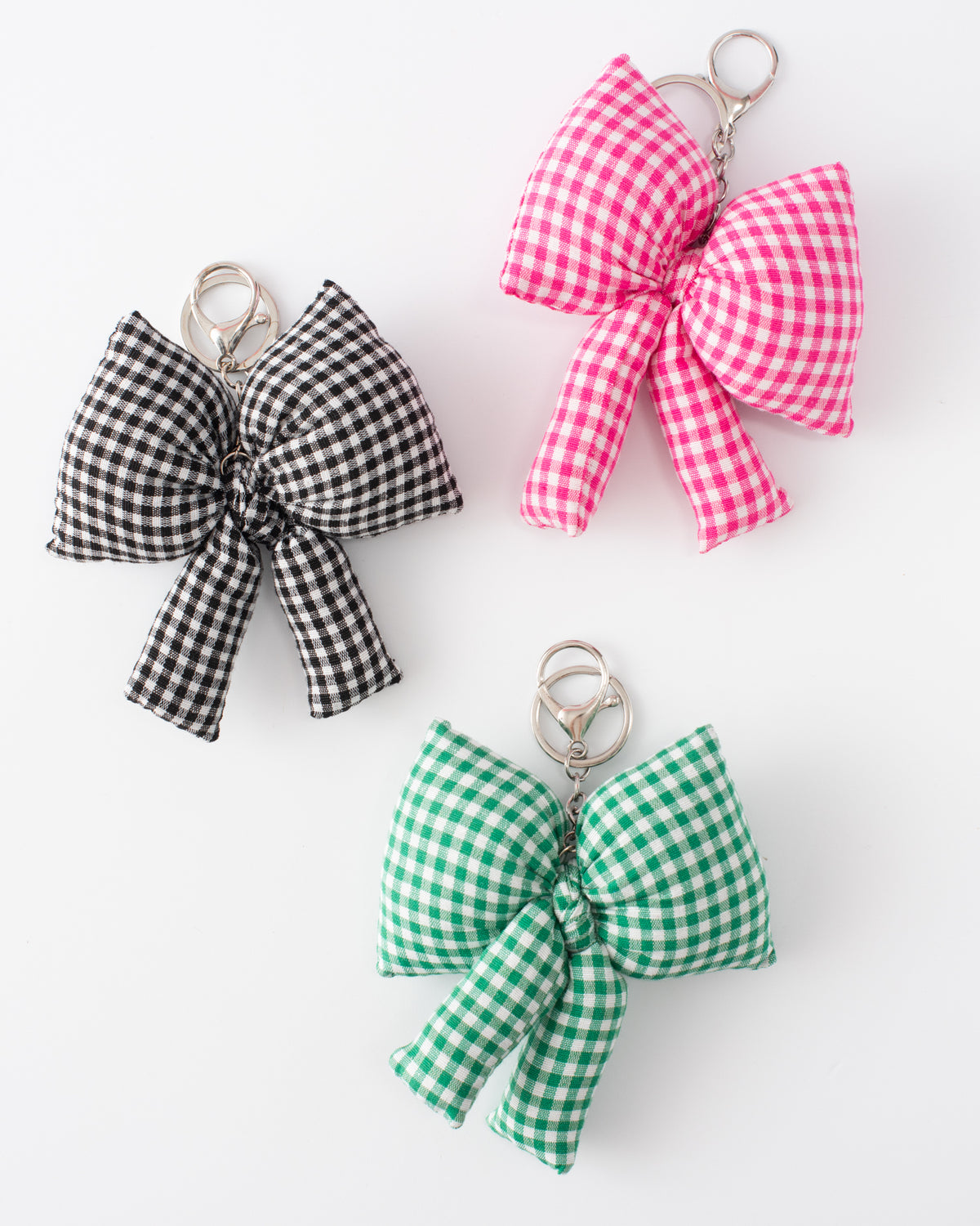 Gingham Bow Bag Charm – Kitsch & Color