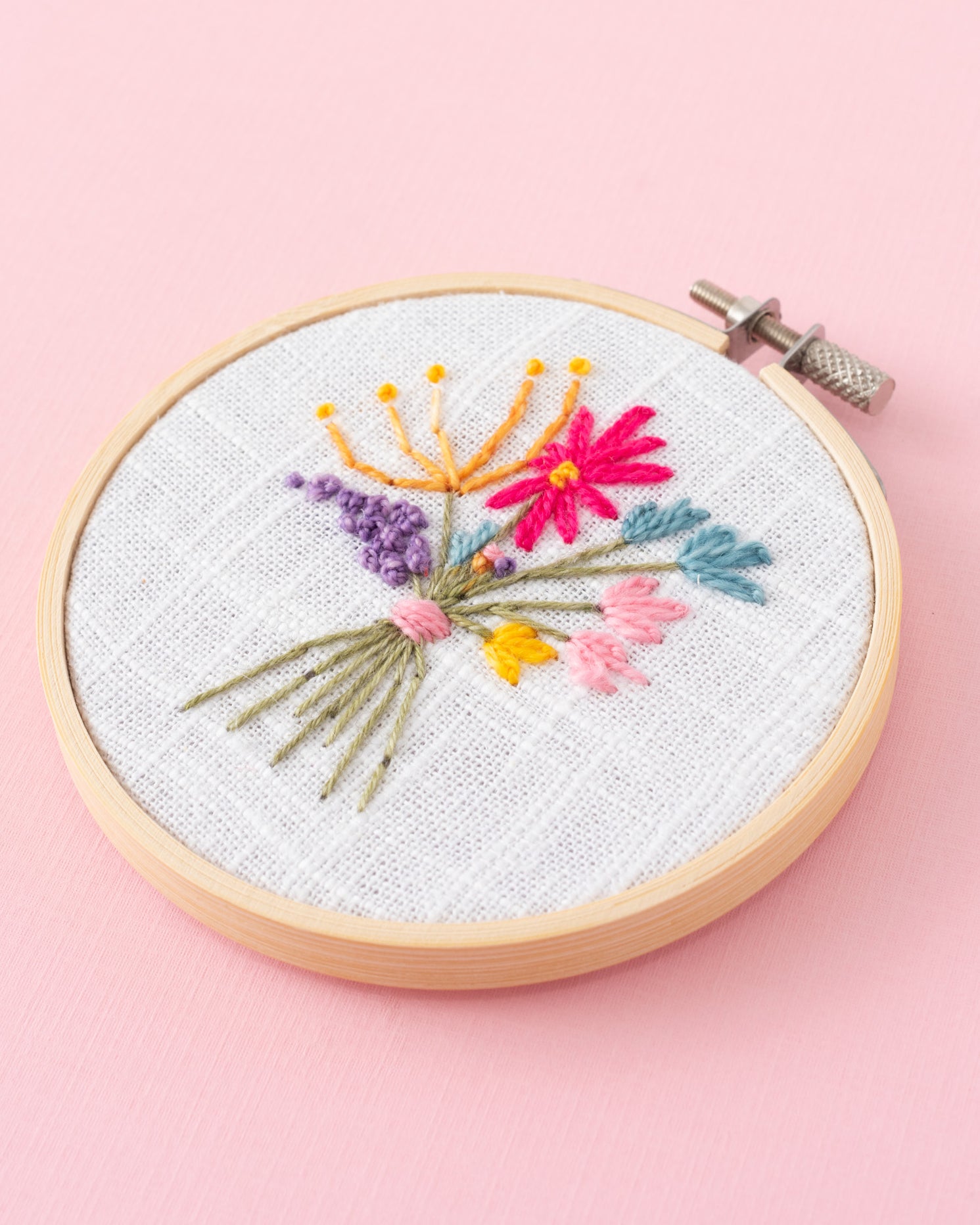 Wildflower Bouquet Embroidery Hoop – Kitsch & Color